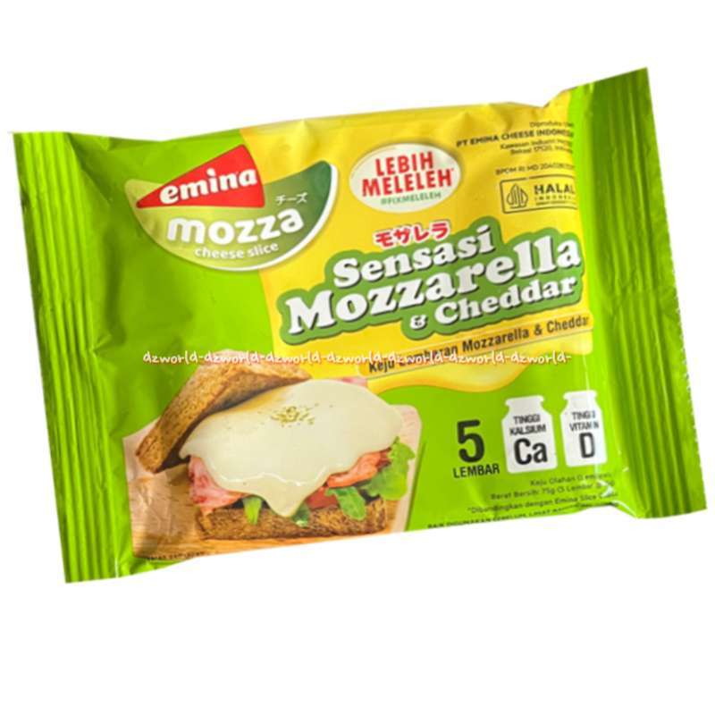 Jual Emina Moza 5lembar Cheese Slize Sensasi Mozzarella & Cheddar Lebih ...