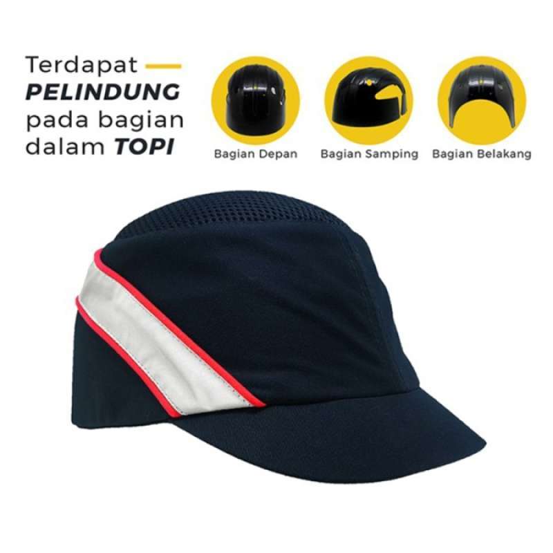 Promo Topi Safety Bump Cap Dengan Reflective Diskon 23% Di Seller Cv ...