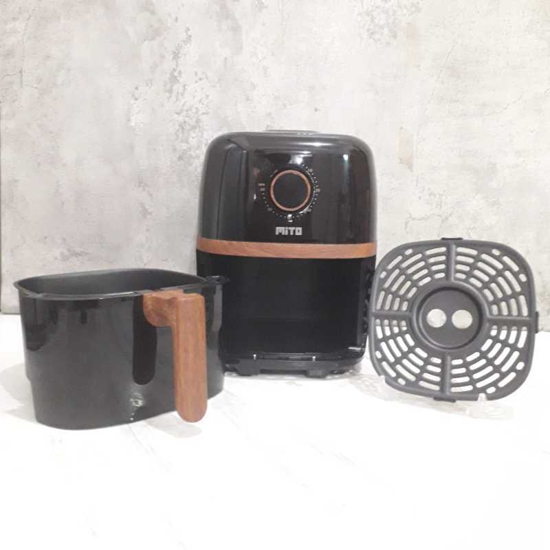 Promo Mito Af5 Air Fryer Wood Series Kapasitas 4 Liter Black White