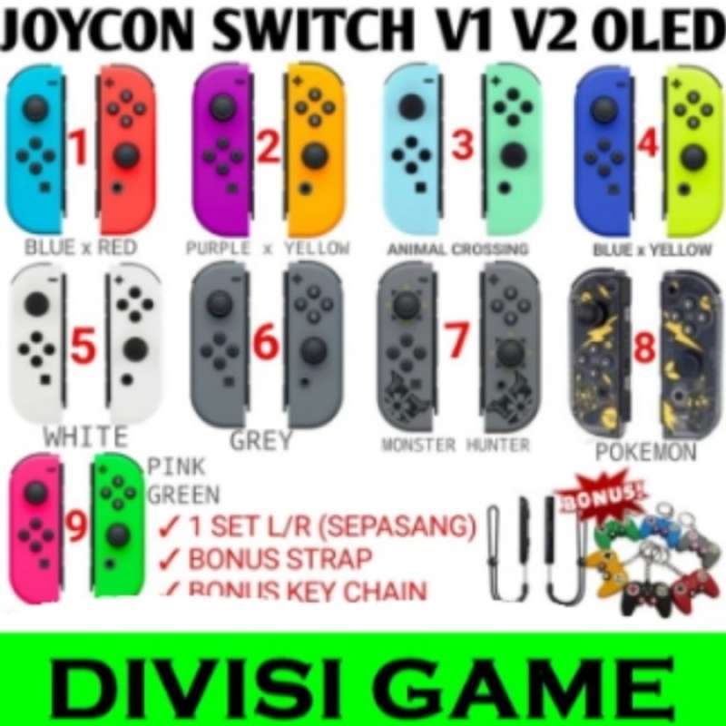 Jual Joycon Nintendo Switch Joypad Switch V1 V2 Oled Switch Joycon - Red X Blue Di Seller ...