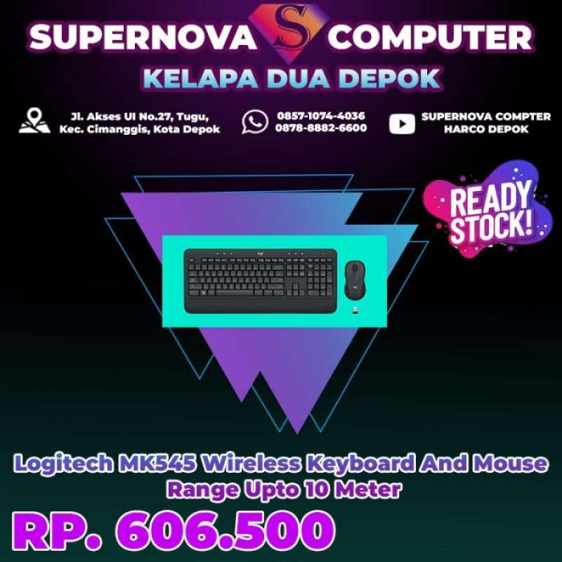 Promo Logitech Mk545 Wireless Keyboard And Mouse Range Upto 10 Meter Diskon 33% Di Seller Alfira ...