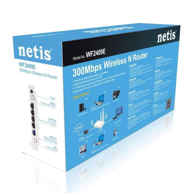 Promo Netis Wf2409e Wireless N Router 300mbps 3 Fixed Antenna Diskon 20 ...