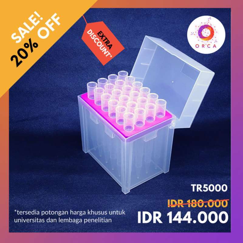 Promo Micropipette Tips 5000 Ul Box - Steril - Mikropipet Pipette Pipet ...