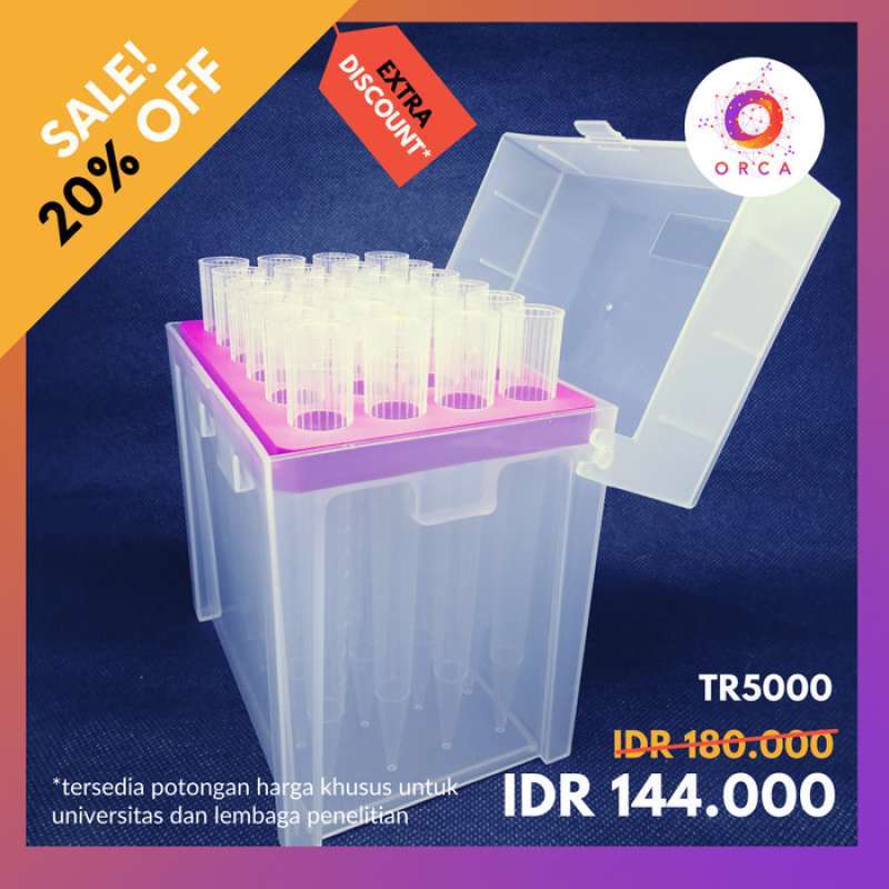 Promo Micropipette Tips 5000 Ul Box - Steril - Mikropipet Pipette Pipet ...