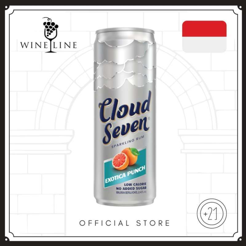 Jual INDONESIA - CLOUD SEVEN Exotica Punch 350ml Sparkling Rum Spirits di Seller WINE LINE ...