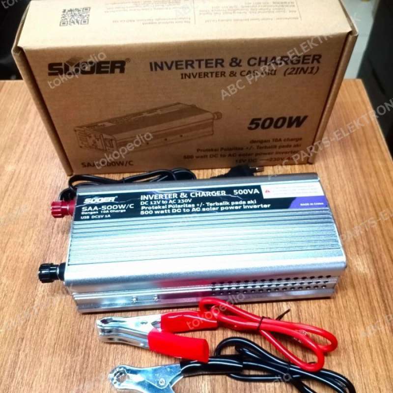 Promo INVERTER SUOER 500WATT + CHARGER 10A - SELERA_KITA STORE Diskon ...