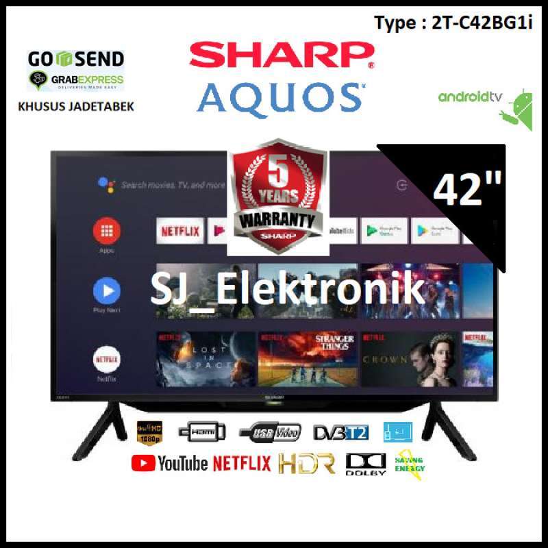 Promo LED TV Sharp 42 Inch 2T-C42BG1i / 42BG1 FullHD Android 9.0 HDMI USB Diskon 33% di Seller ...