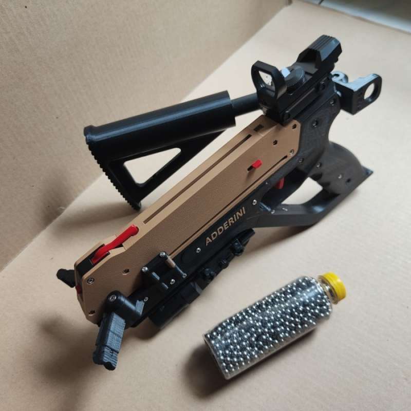 Jual 3d Printed Adderini Gotri 6.35 Mm Repeating Slingshot Panah Busur ...