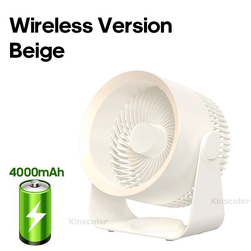 Promo Home Air Circulation Fan 4000mah Silent Multifunctional Wall Fan ...