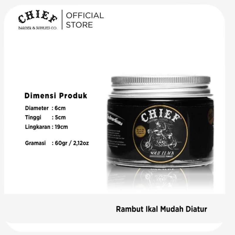 Promo Chief Solid Black - Pomade Water Based 2,12oz Diskon 20% Di Seller Chief Store Official ...
