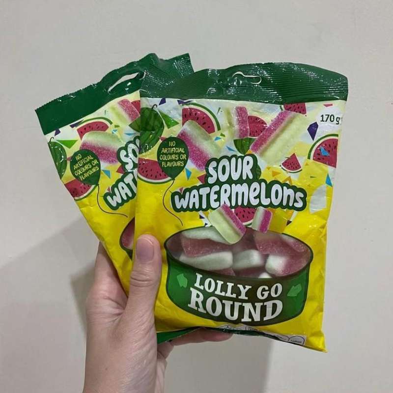 Jual Permen Gummy - LOLLY GO ROUND - Sour Watermelons (170 gr) di ...