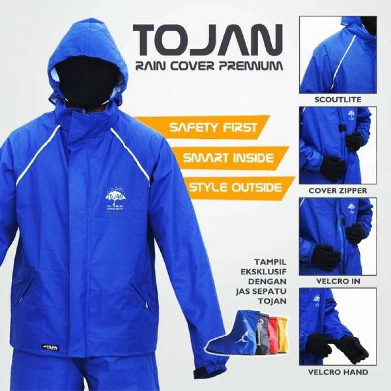 Promo Jas Hujan Premium Tojan Lengkap Jas Sepatu Diskon 10% Di Seller ...
