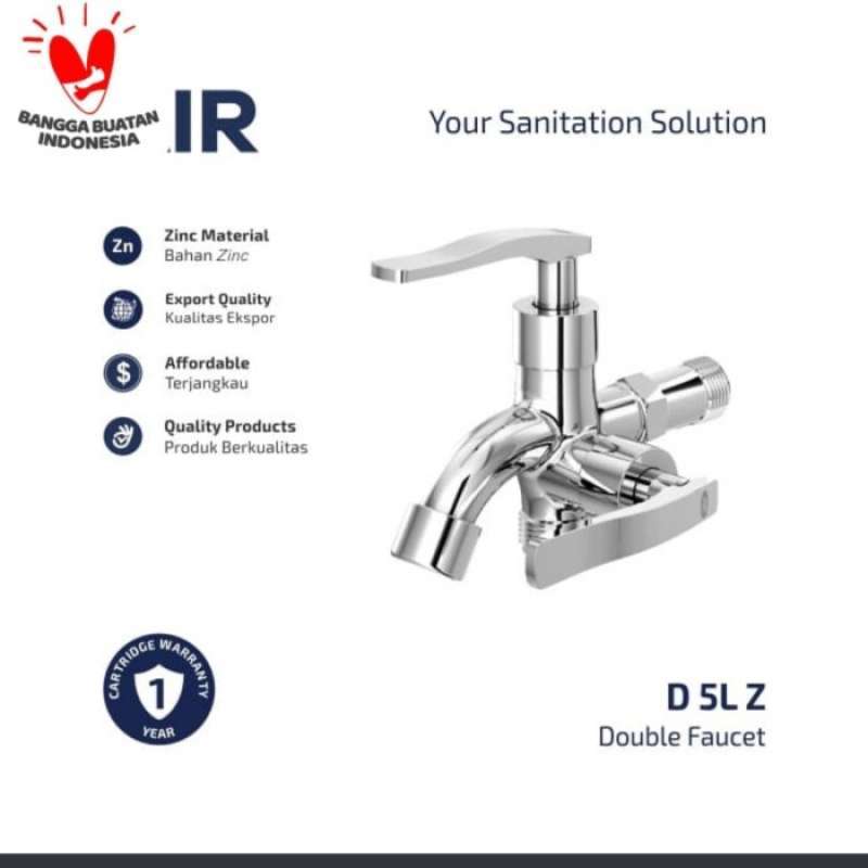 Promo Kran Double untuk Shower mandi merk AIR D 5 L Z ukuran 1/2 Diskon ...