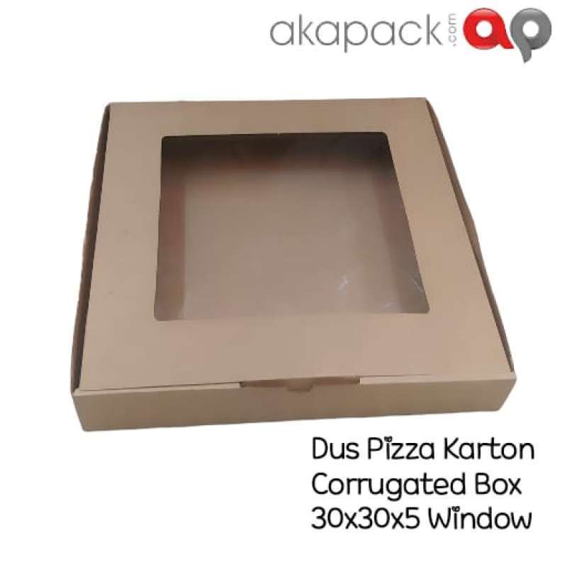 Jual BOX pizza window berbagai ukuran bahan corrugated / karton CB ...