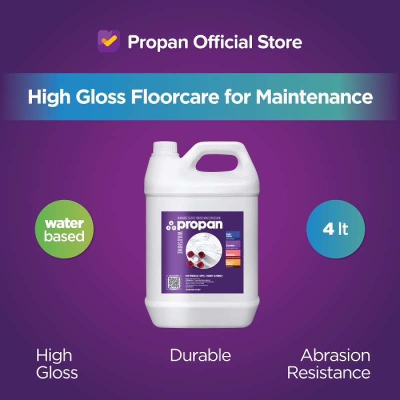Promo Propan Waxshine-4 Lt Waterbased High Gloss Floor Care For ...