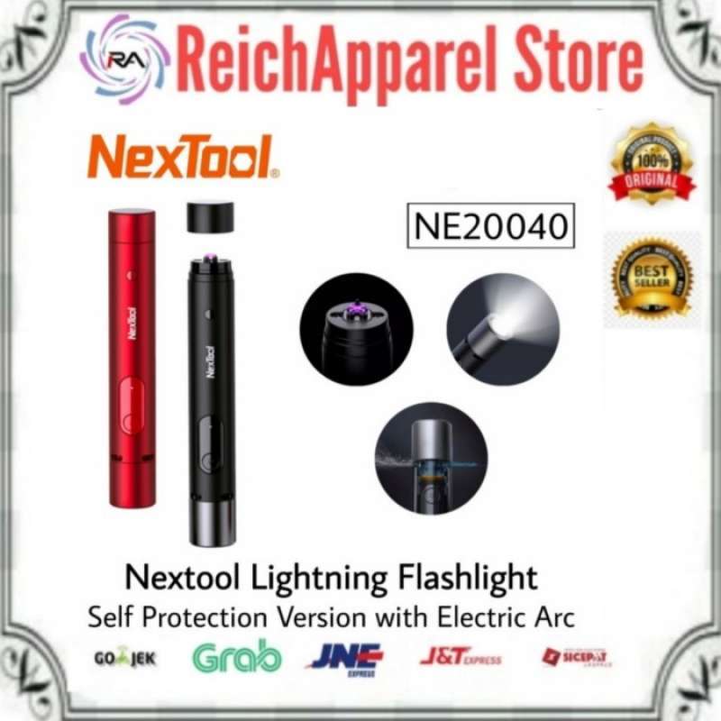 Promo NEXTOOL Lightning Flashlight Self Protection with Electric Arc ...