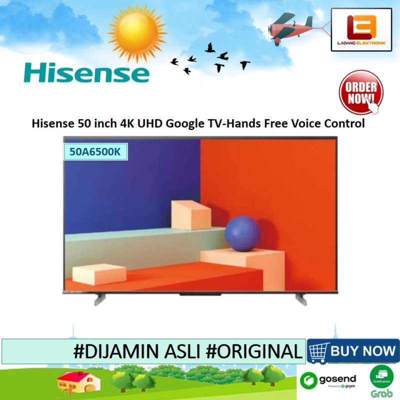 Promo Hisense 50 inch 4K UHD Google TV-Hands Free Voice Control ...