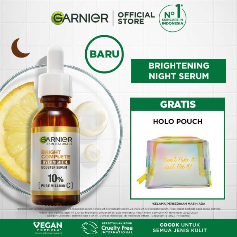 Garnier Bright Complete Overnight Vitamin C Serum Lengkap Harga Terbaru ...