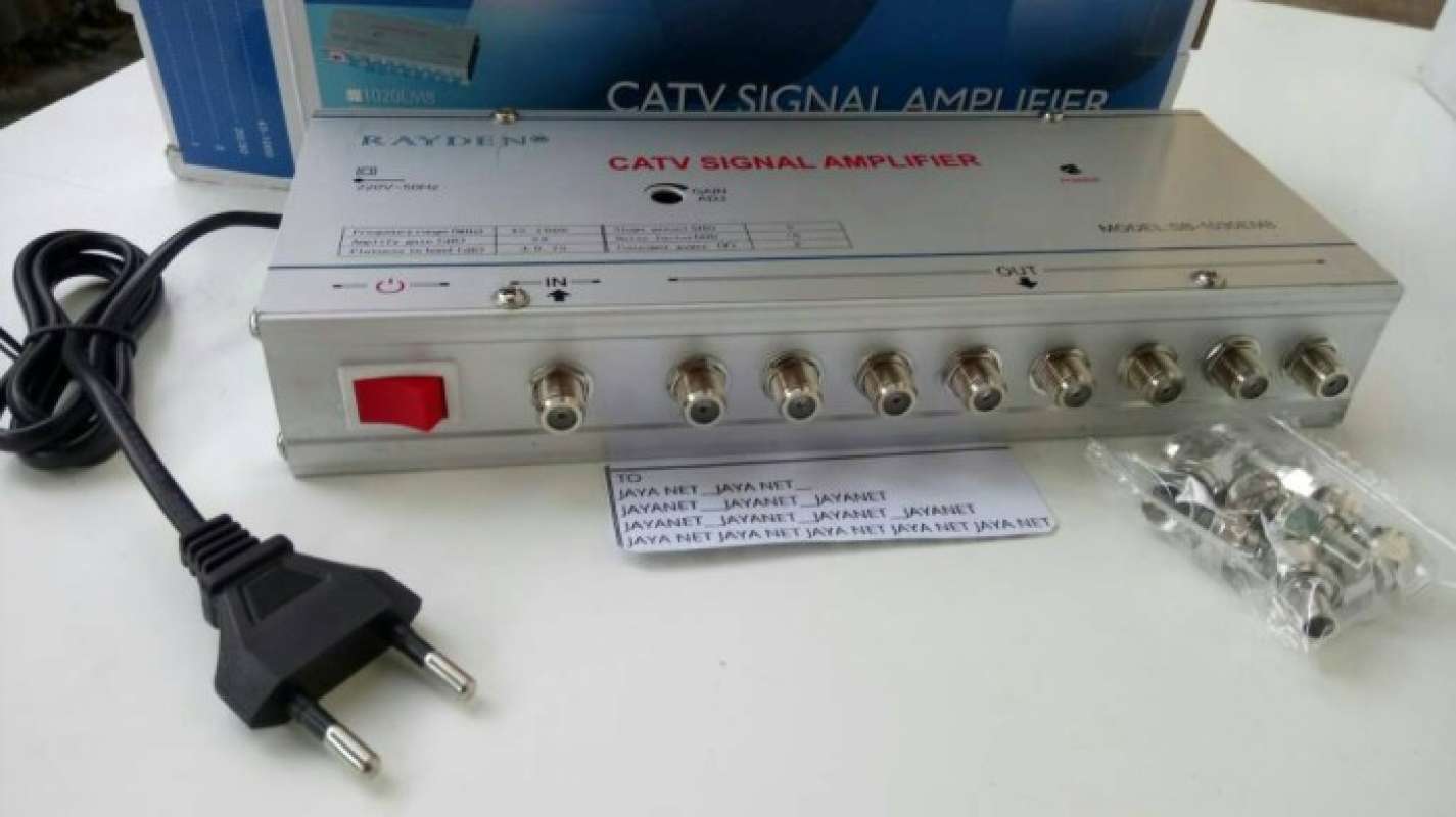 Promo Catv Signal Amplifier 8way 30dbi Splitter Penguat Sinyal Diskon ...
