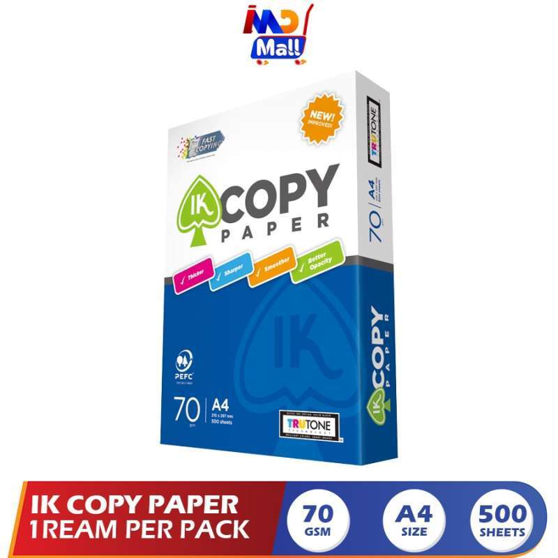 Jual IK Copy Copier Paper Kertas Print Fotocopy A4 70gr/gsm 500 Sheet ...
