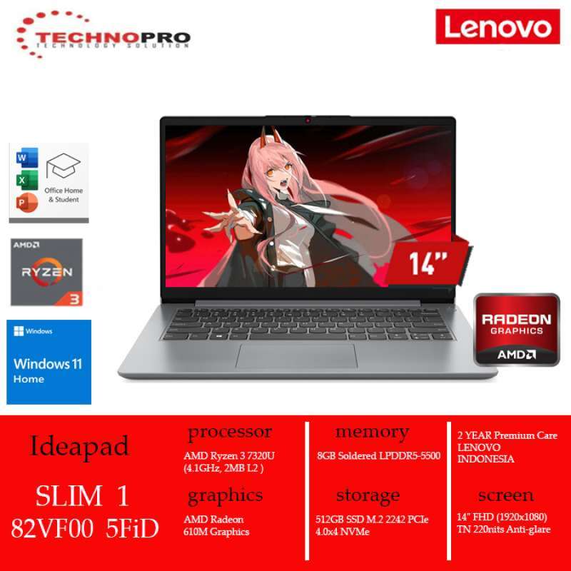 Promo Lenovo Ideapad 1 14AMN7 5FID 3KID || AMD RYZEN 3 7320U VGA Radeon ...