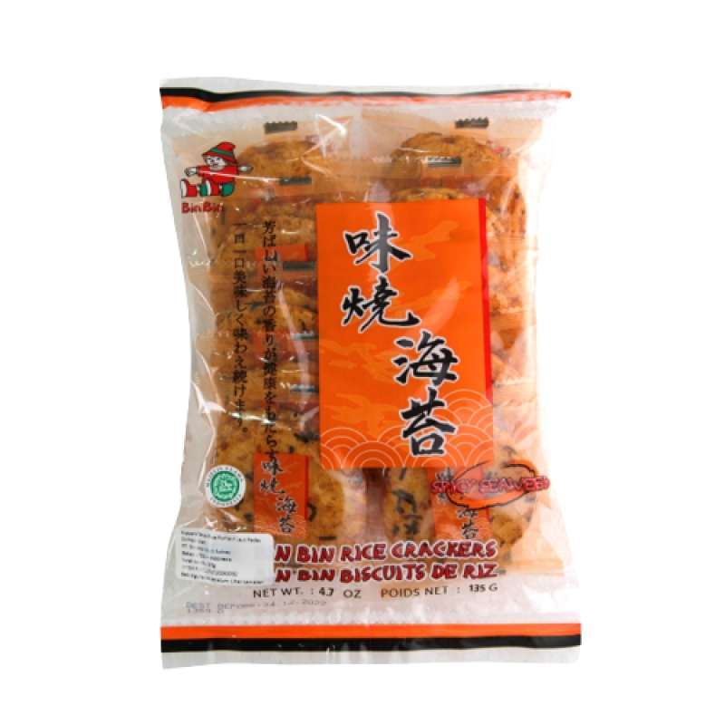 Jual Bin Bin Rice Crackers Original / Seaweed / Snow / Spicy / Corn ...