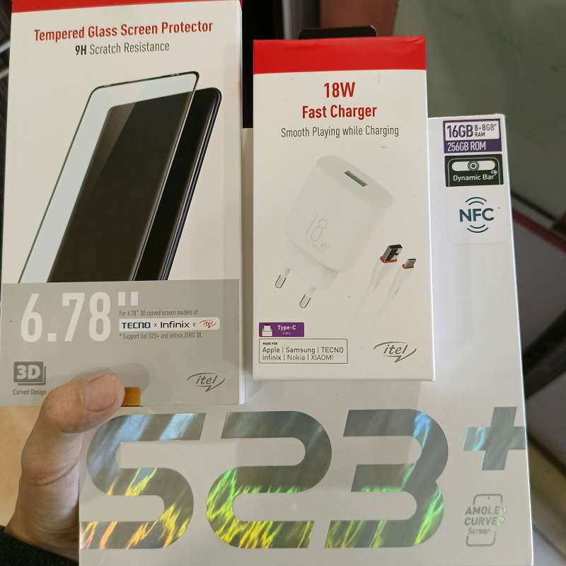Jual Itel S23+ Ram 8+8gb/256gb Free Adapter 18w & Tempered Glass Di ...