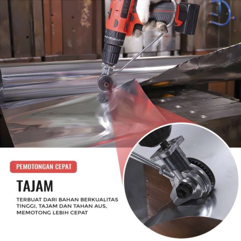 Promo Adapter Drill Plate Cutter Converter Alat Potong Gunting Plat ...
