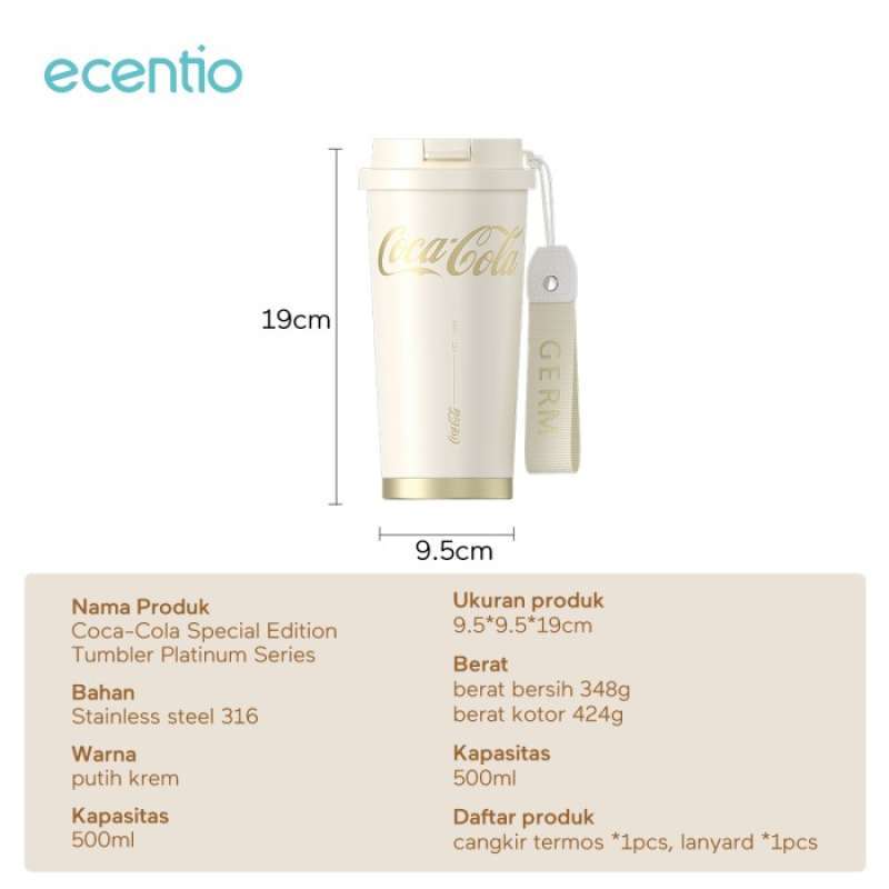 Promo Ecentio Coca-Cola Platinum Series Co-Branded Termos Vacum 500Ml ...