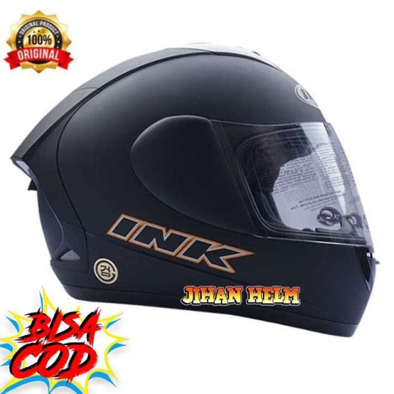 Jual HELM INK / HELM / HELM INK FULL FACE CL MAX BLACK DOFF TERBARU di ...