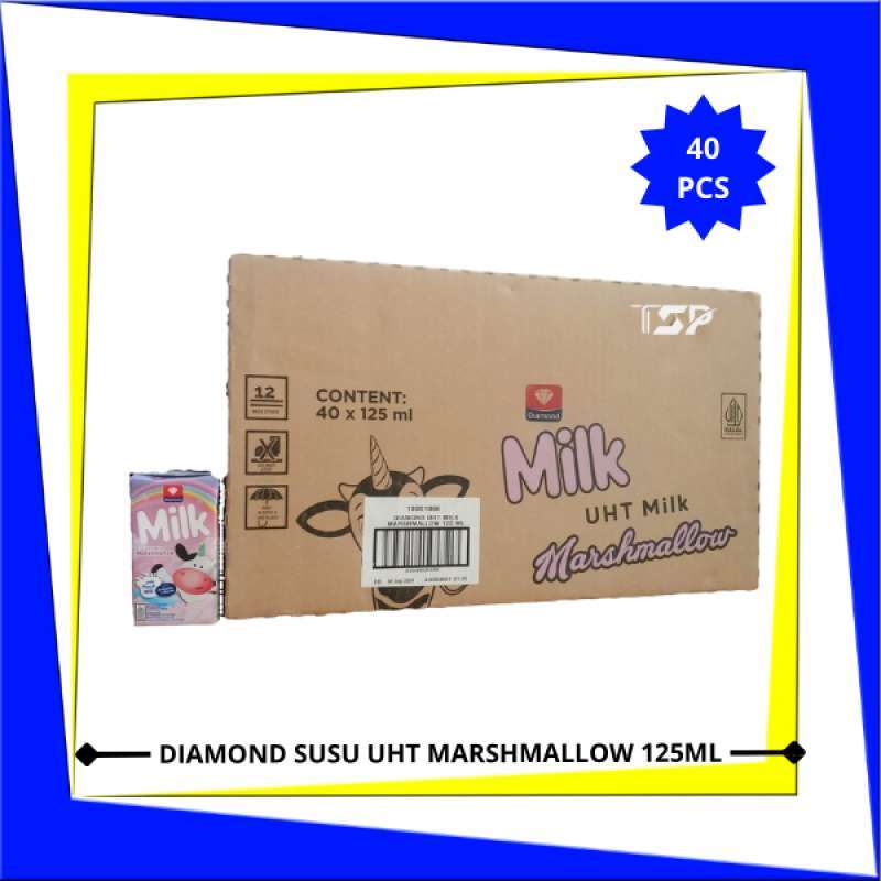 Jual Diamond Susu Uht Marshmallow 125ml X 40 Pcs (1 Karton) Di Seller Toko Susu Dan Popok ...