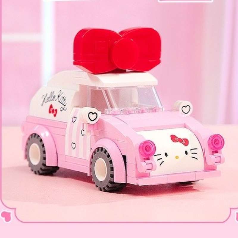 Promo KKV - Mainan Balok Susun Miniatur Mobil Hello Kitty Keepley Block ...