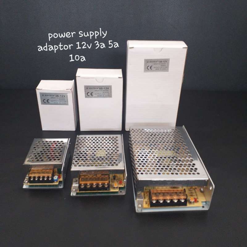 Jual Power Supply 3a 5a 10a / Adaptor / Trafo Led Jaring 12v Alumunium - 3 Ampere Di Seller ...