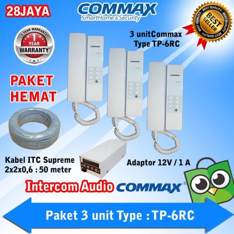 Promo Intercom Commax Tp-6Rc - Paket 3 Unit Terbaik Diskon 3% di Seller Breath Shop - Cengkareng ...