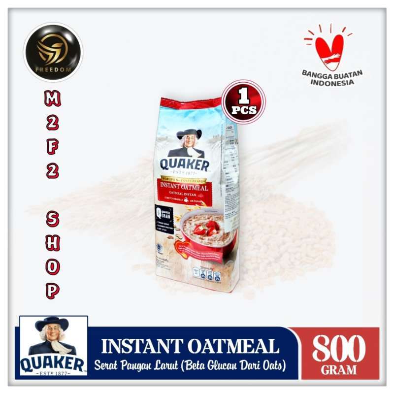 Promo Quaker Instant Oatmeal Original Pouch | Merah - 800 gr (Kemasan ...