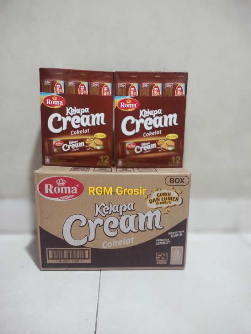 Jual Biskuit Roma Kelapa Cream Coklat - 1 Karton Isi 6 Box X 12 X 42 G ...