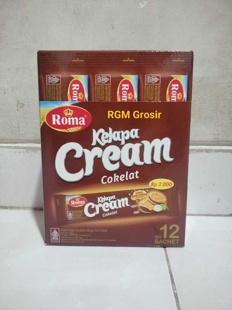 Jual Biskuit Roma Kelapa Cream Coklat - 1 Karton Isi 6 Box X 12 X 42 G ...