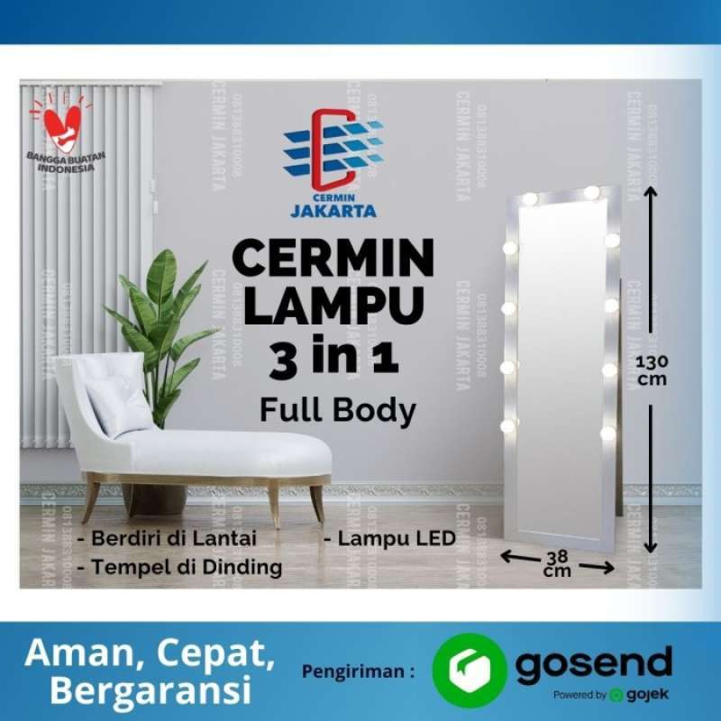 Jual Cermin lampu full body LED vanity mirror di Seller Supermart ...