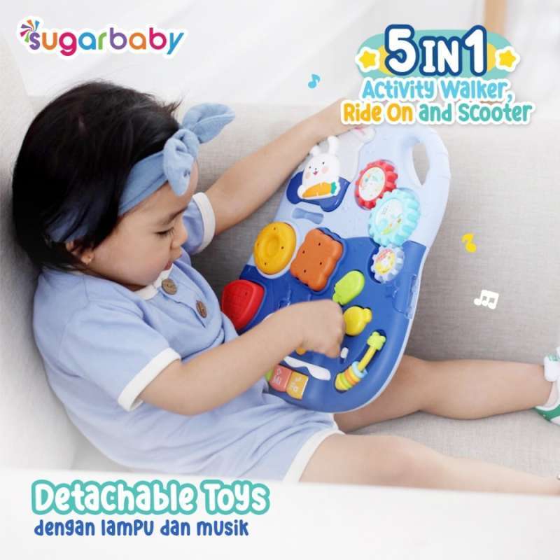 Jual Sugarbaby 5in1 Activity Walker Ride-on Scooter/sugar Baby Push ...