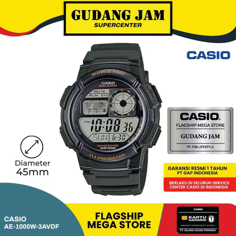 Promo Casio General AE-1000W-3AVDF AE-1000W AE-1000 AE1000W AE 1000W Diskon 25% di Seller AL3XA ...