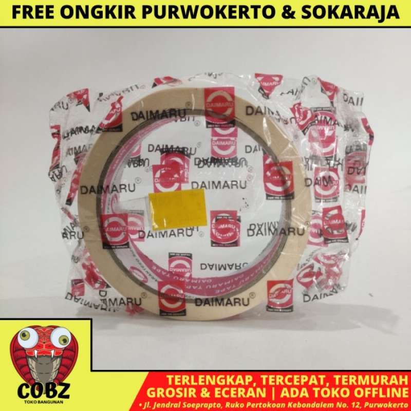 Jual 24 Mm X 20 Y / Daimaru Isolasi Lakban Selotip Kertas Masking Tape Di Seller Cobz Indonesia ...