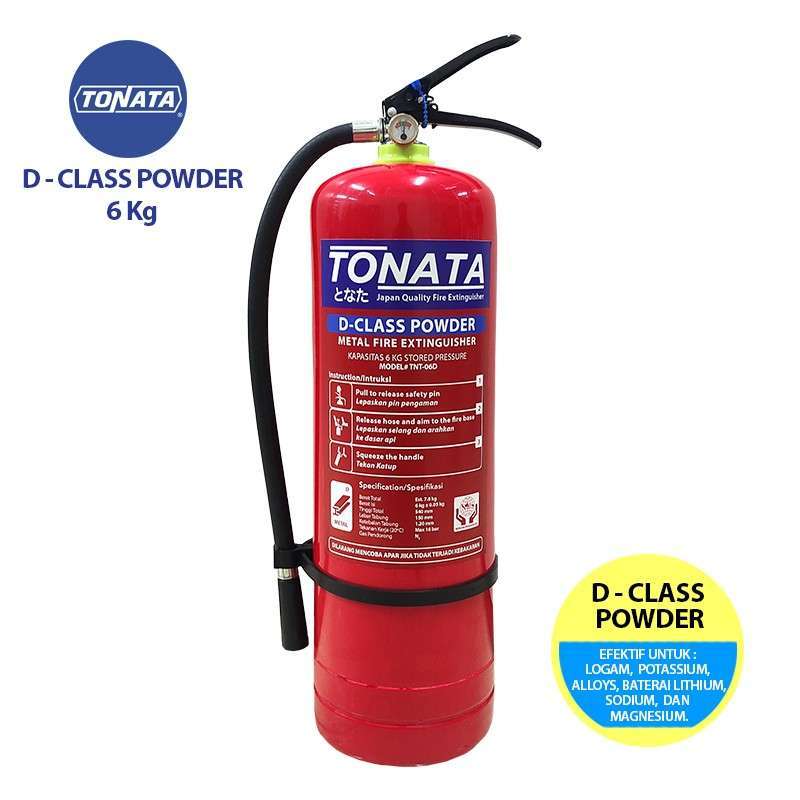 Jual Apar D-class Powder 6 Kg Tonata / Apar 6kg Logam Baterai Di Seller Tonata Safety Official ...