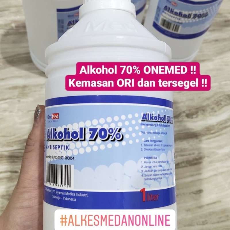 Promo Alkohol 70% 1liter Merk Onemed Diskon 33% Di Seller Jaya Raga ...