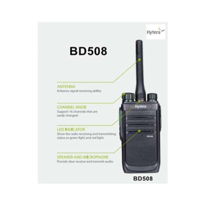 Promo Hytera Bd508 Digital Analog Business Dmr Portable Two-way Radio ...