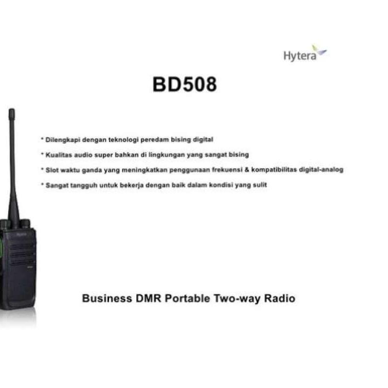 Promo Hytera Bd508 Digital Analog Business Dmr Portable Two-way Radio ...
