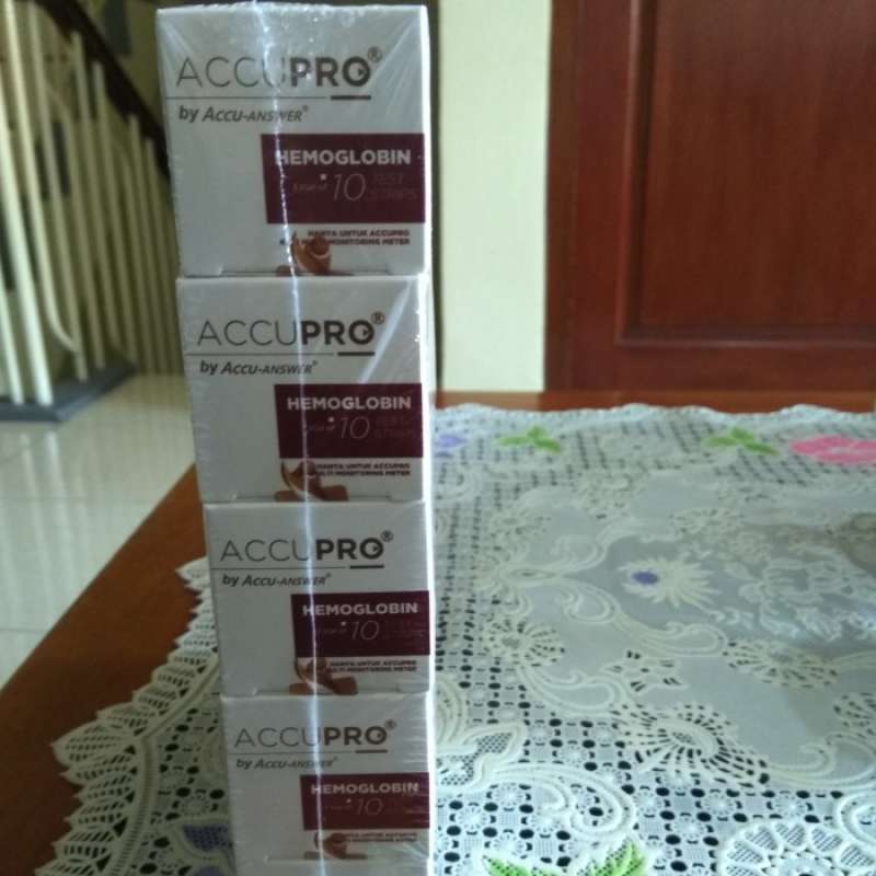 Promo Accu Pro Strip Hemoglobin (hb) Accupro Tes Hemoglobin Isi 10 Pcs ...