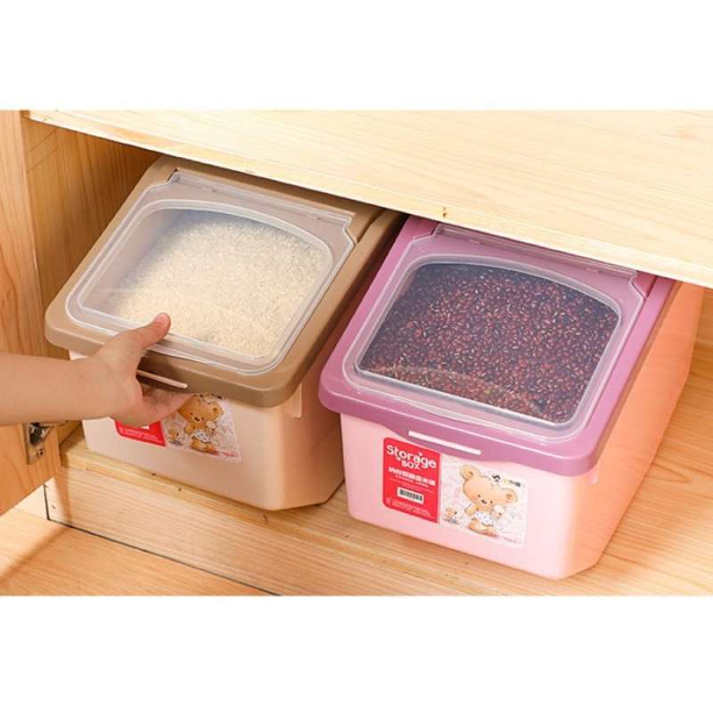 Promo Tempat Penyimpanan Beras 5 Kg - Rice Box Container Beras 5kg ...