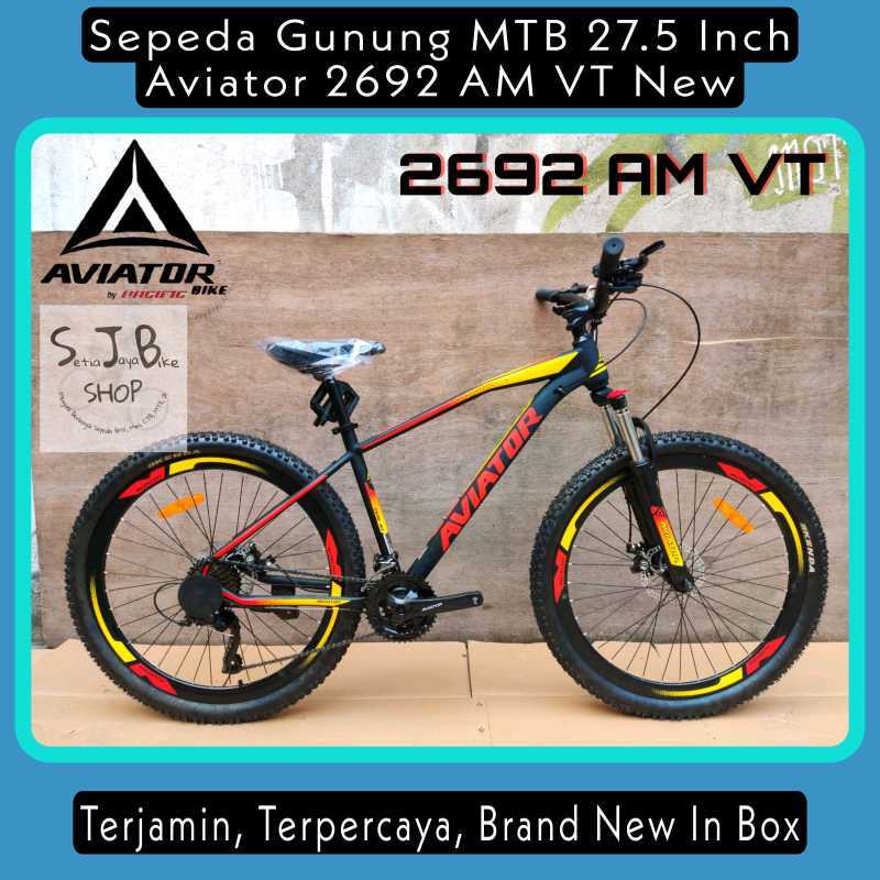 Jual Sepeda Gunung MTB 27.5 Inch AVIATOR 2692 AM VT Steel 3x9 Speed ...