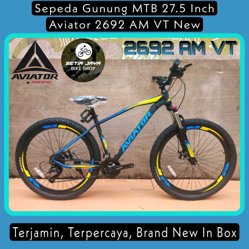 Jual Sepeda Gunung MTB 27.5 Inch AVIATOR 2692 AM VT Steel 3x9 Speed ...