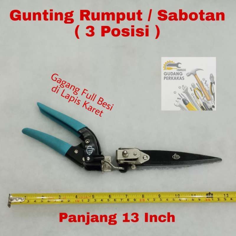 Promo Gunting Rumput 3 Posisi - Gunting Sabotan Dahan Pagar Tanaman ...